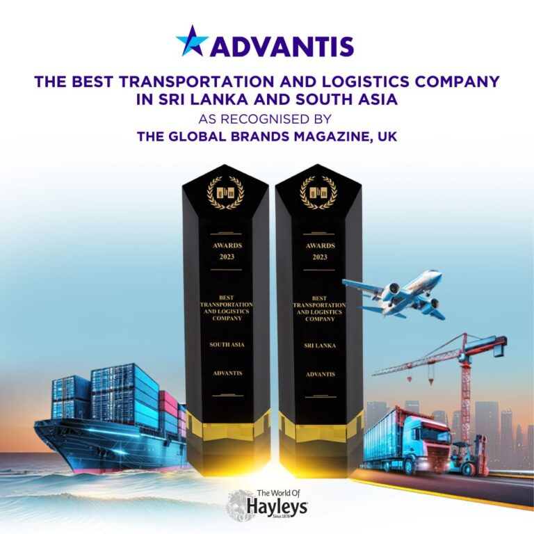 Advantis named Best Transportation and Logistics Company in Sri Lanka ...