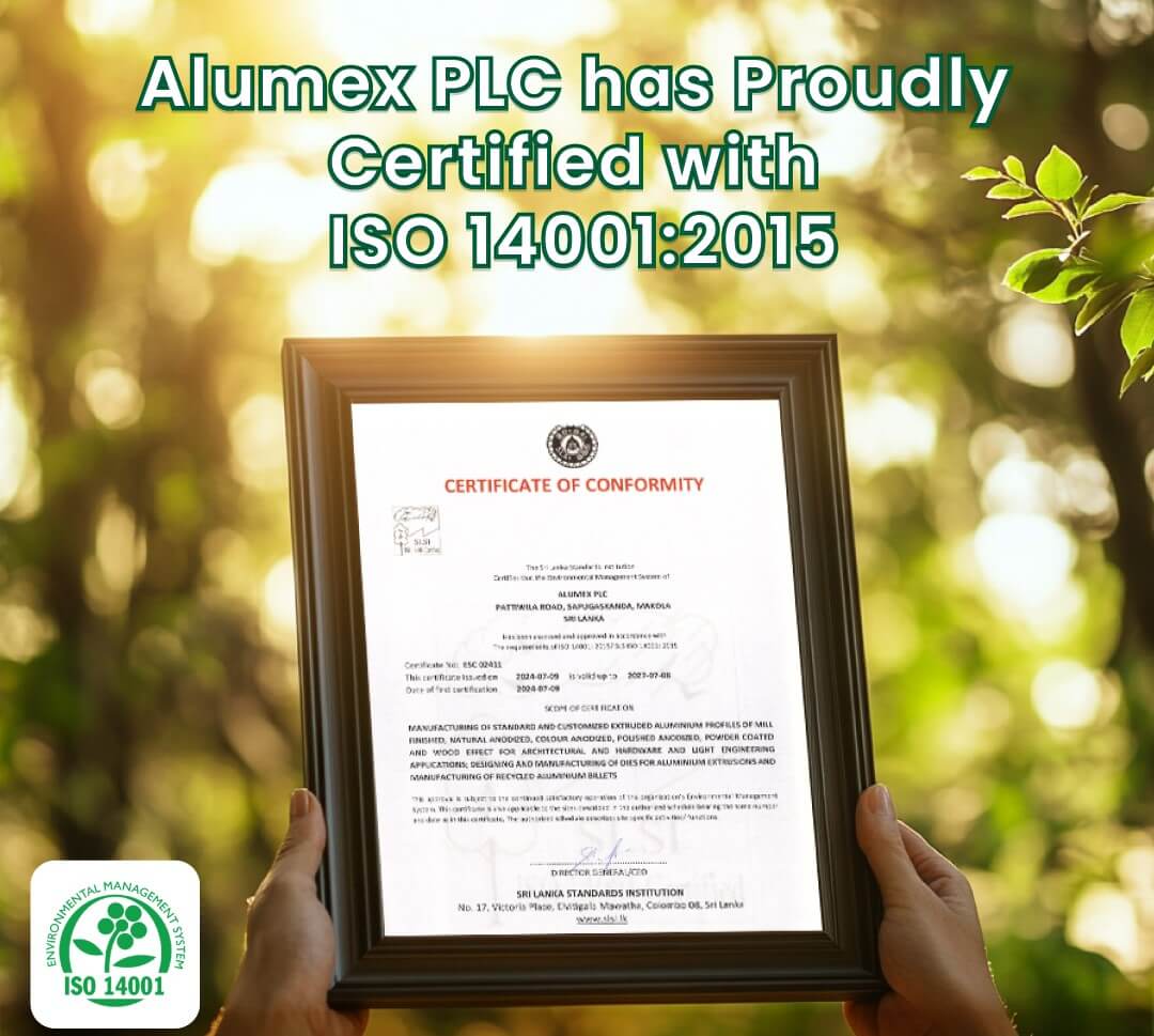 Alumex PLC awarded ISO 45001:2018, ISO 14001:2015, and GHG Emission ...